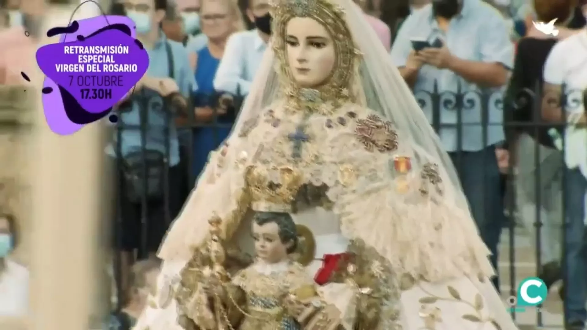 La salida procesional de la Virgen del Rosario en directo, a partir de las 17:30h | Onda Cádiz RTV
